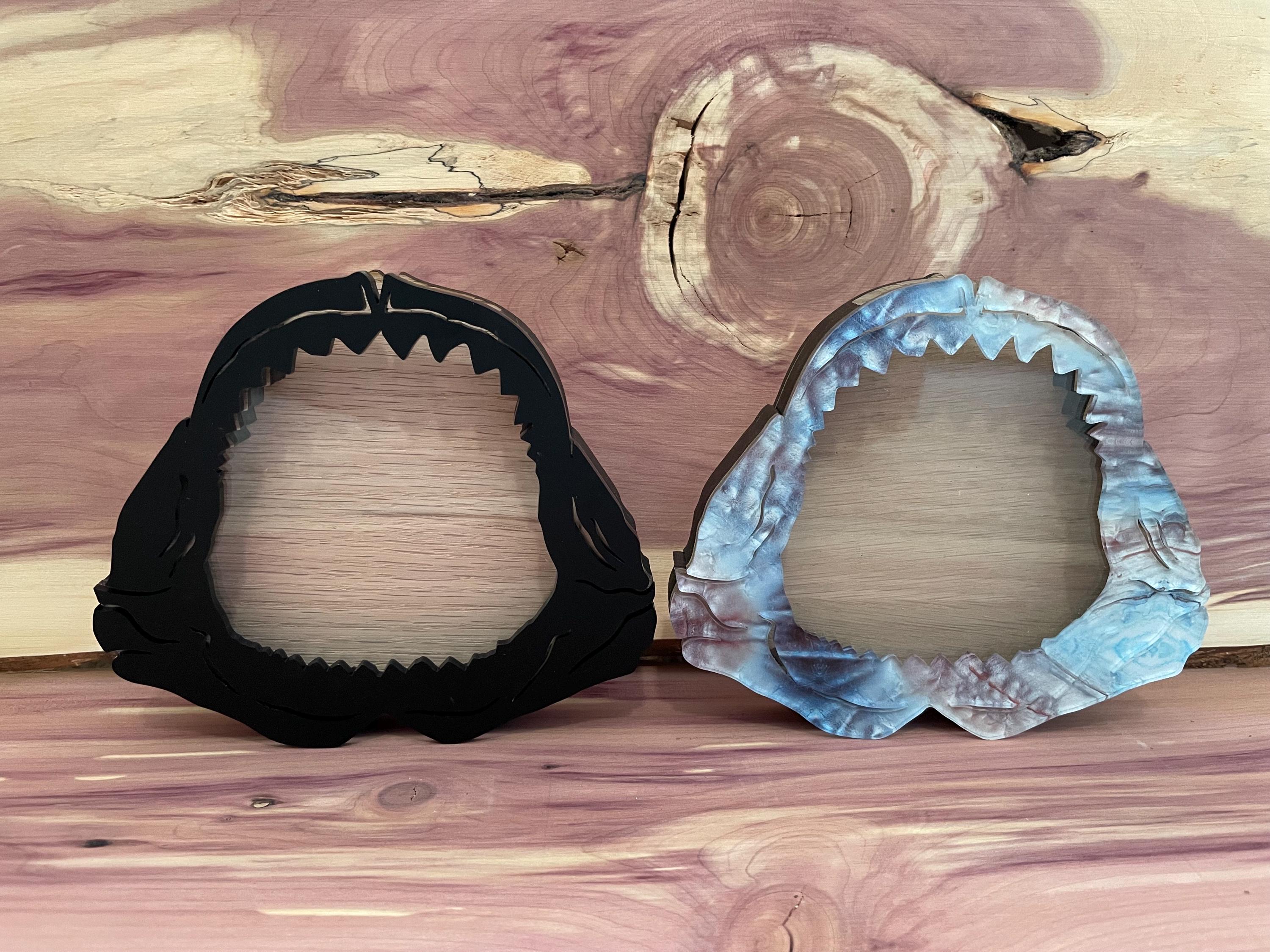 Shadow Box for Shark Teeth, Sea Glass, Agates, Crystals Shark Tooth ...