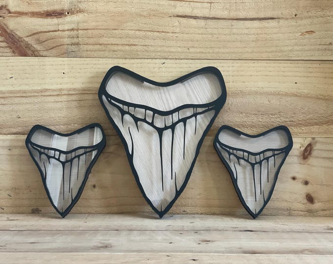 Shark Tooth Art - Etsy