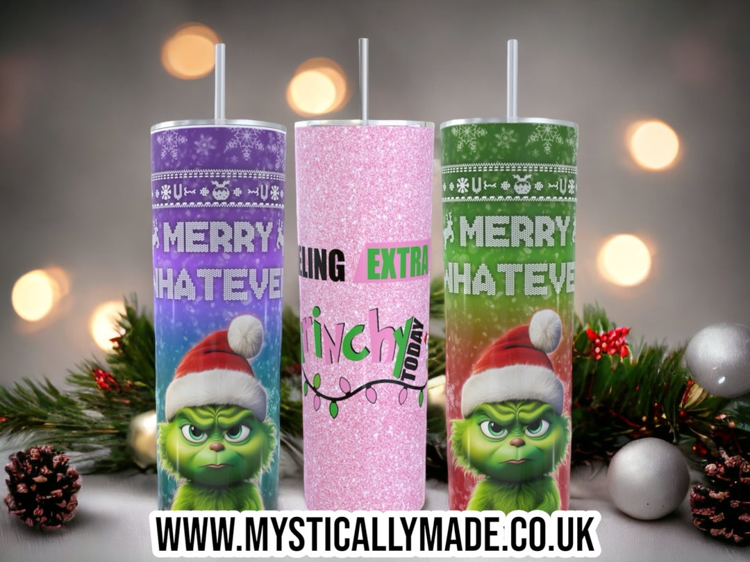Grinch Tumbler Grinch Cup Christmas Grinchy Grinch - Etsy