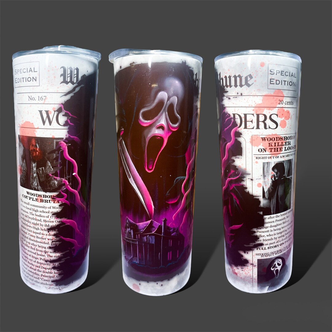 VIRAL Ghost Face \ Scream Horror Tumbler Gift | Coffee Cup | Starbucks ...