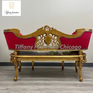 French Small Settee Vintage Taste Furniture French Bench Baroque ...