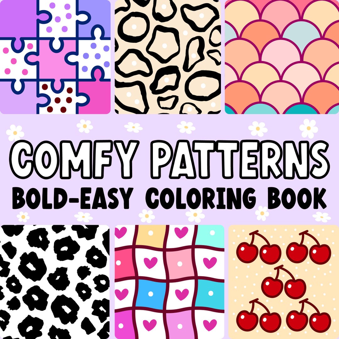 Cozy Bold Comfy Coloring Pages | Relaxing Pattern Coloring Pages ...