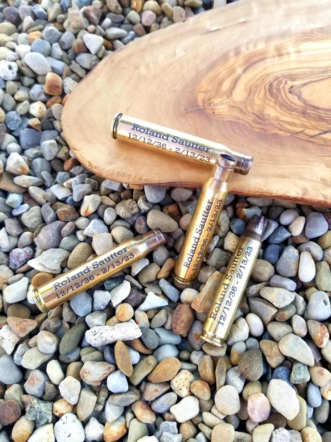 Engrave Military Veteran Funeral Brass Casing, Personalized Military ...