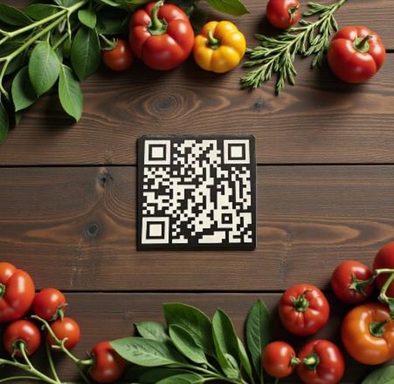 QR Code Sign for Businesses. Contactless Menu, Reviews, Social Media or ...