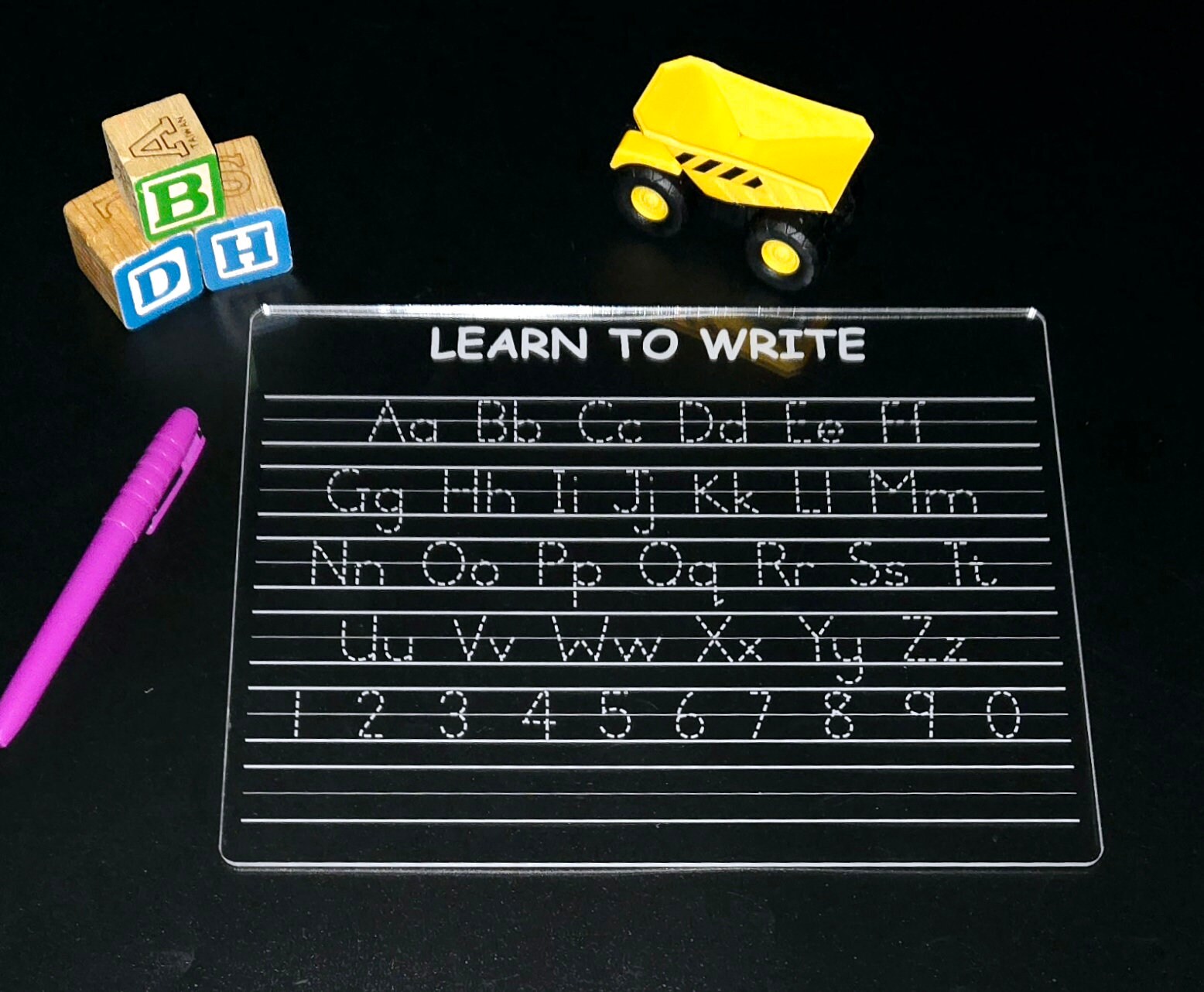 Dry Erase Tracing Letter Boards, Practice Writing Board, Kindergarten ...