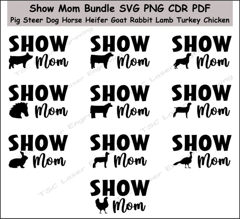 Livestock Show Mom Shirt SVG, Printable PDF FFA, 4H, County Fair ...