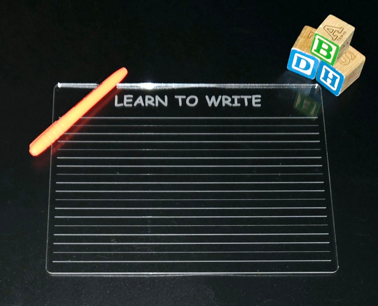Dry Erase Tracing Letter Boards, Practice Writing Board, Kindergarten ...