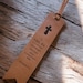 Personalized Scripture Bookmark, Custom Engraved Leather Bible Bookmark ...