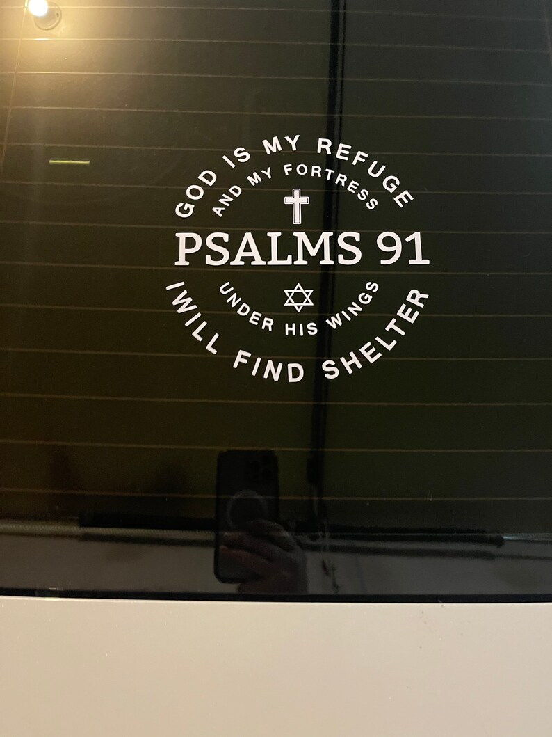 Psalms 91 Christian Car Decal - Etsy