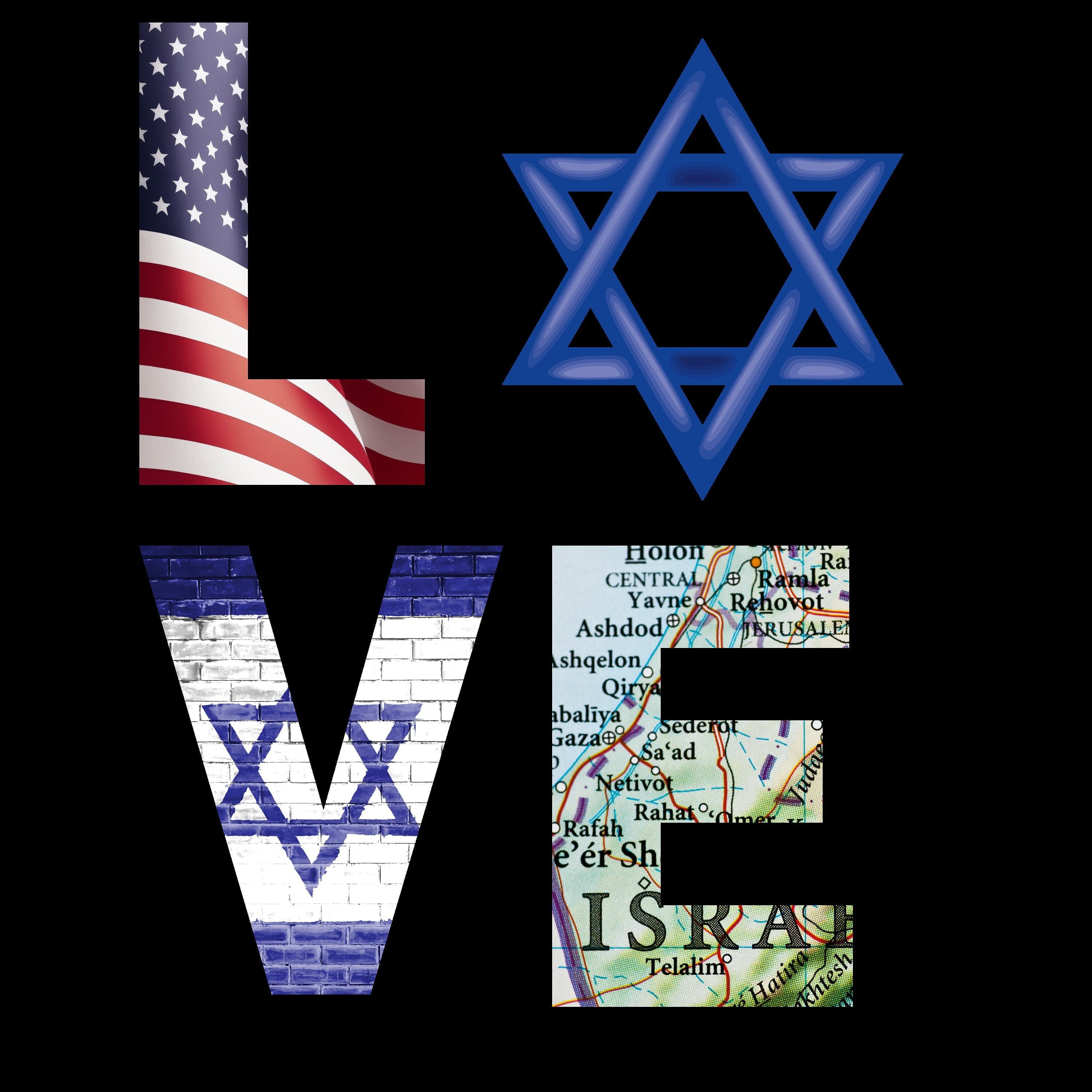 Israel PNG Digital Print I Support Israel Digital Download Israel ...
