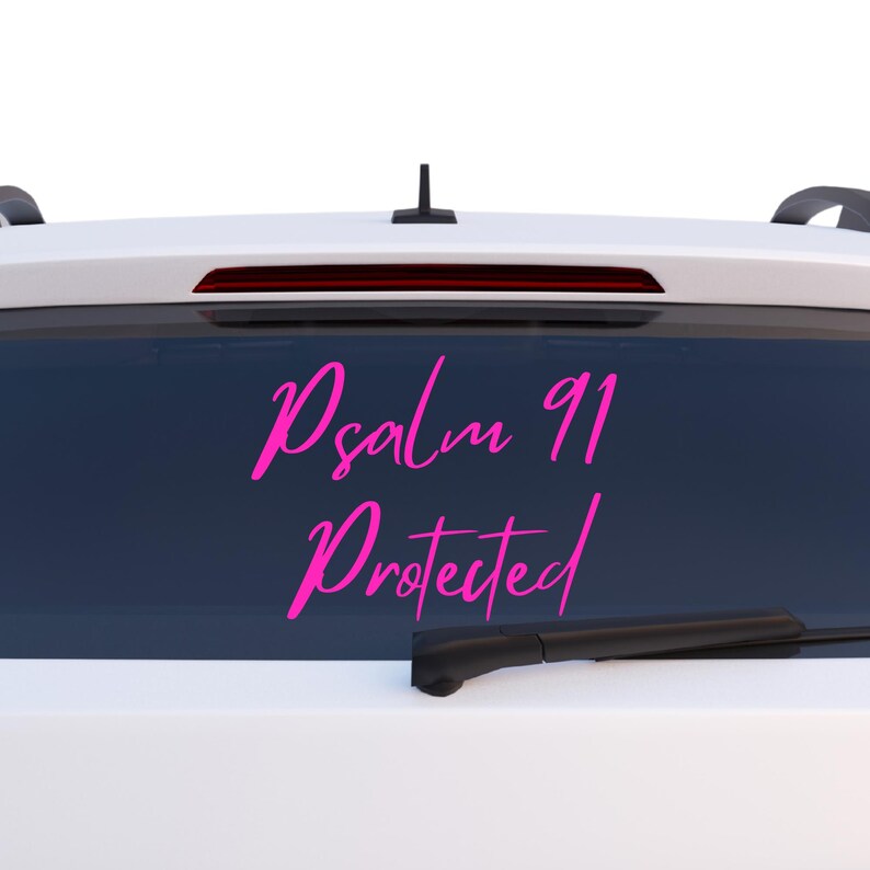 Psalm 91 Vinyl Permanent Decal for Cars or Laptops Wall Art . - Etsy