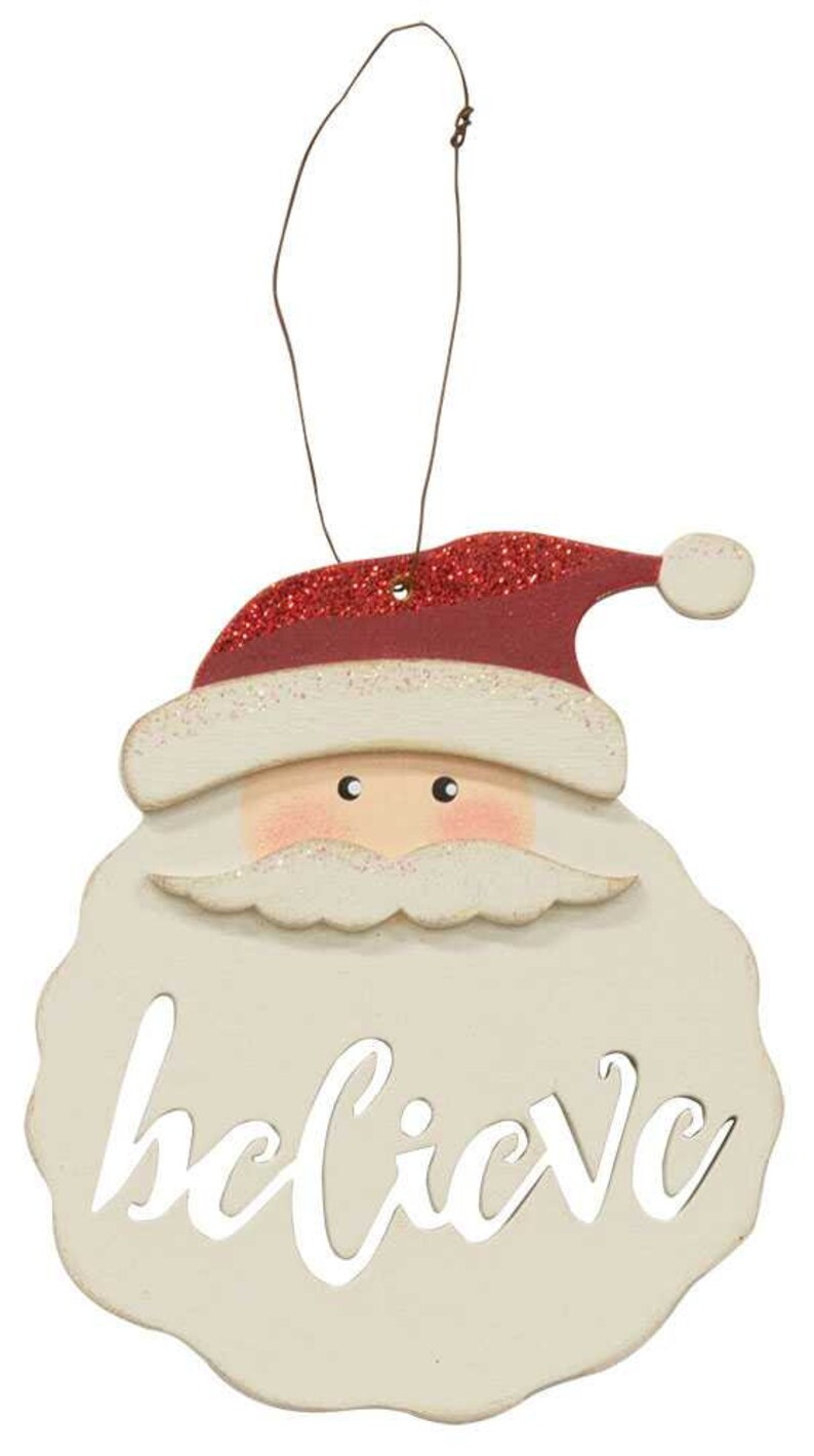 Santa Believe Ornament - Etsy