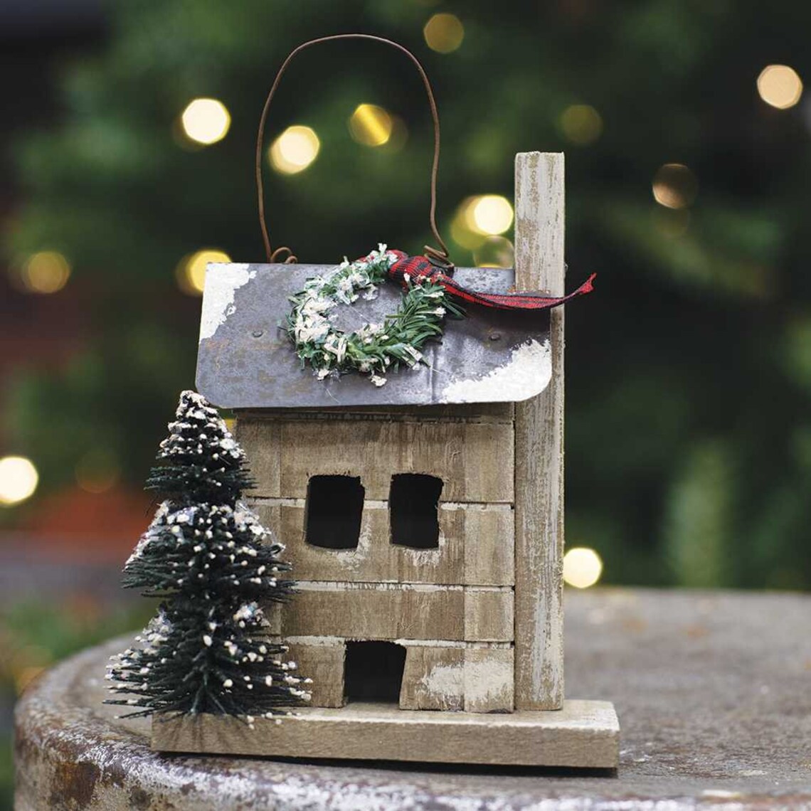 Primitive Town Snowy Cabin - Etsy