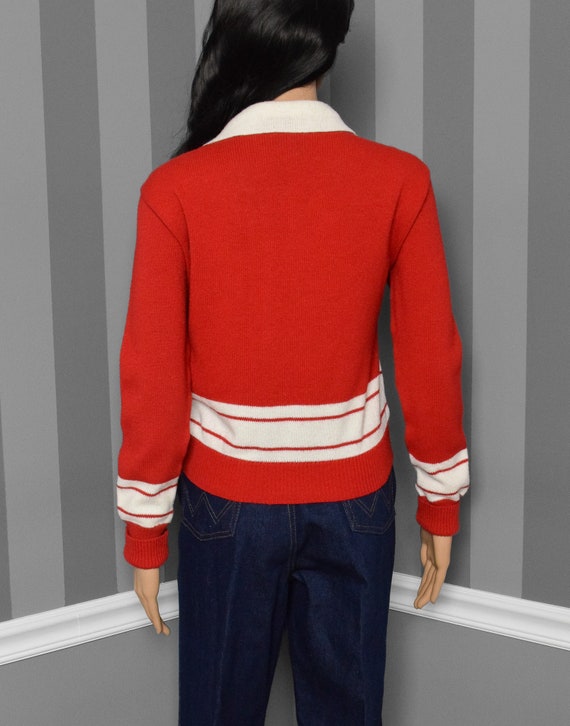 Women's Vintage 50's Dehen Official Red Varsity Strip… - Gem