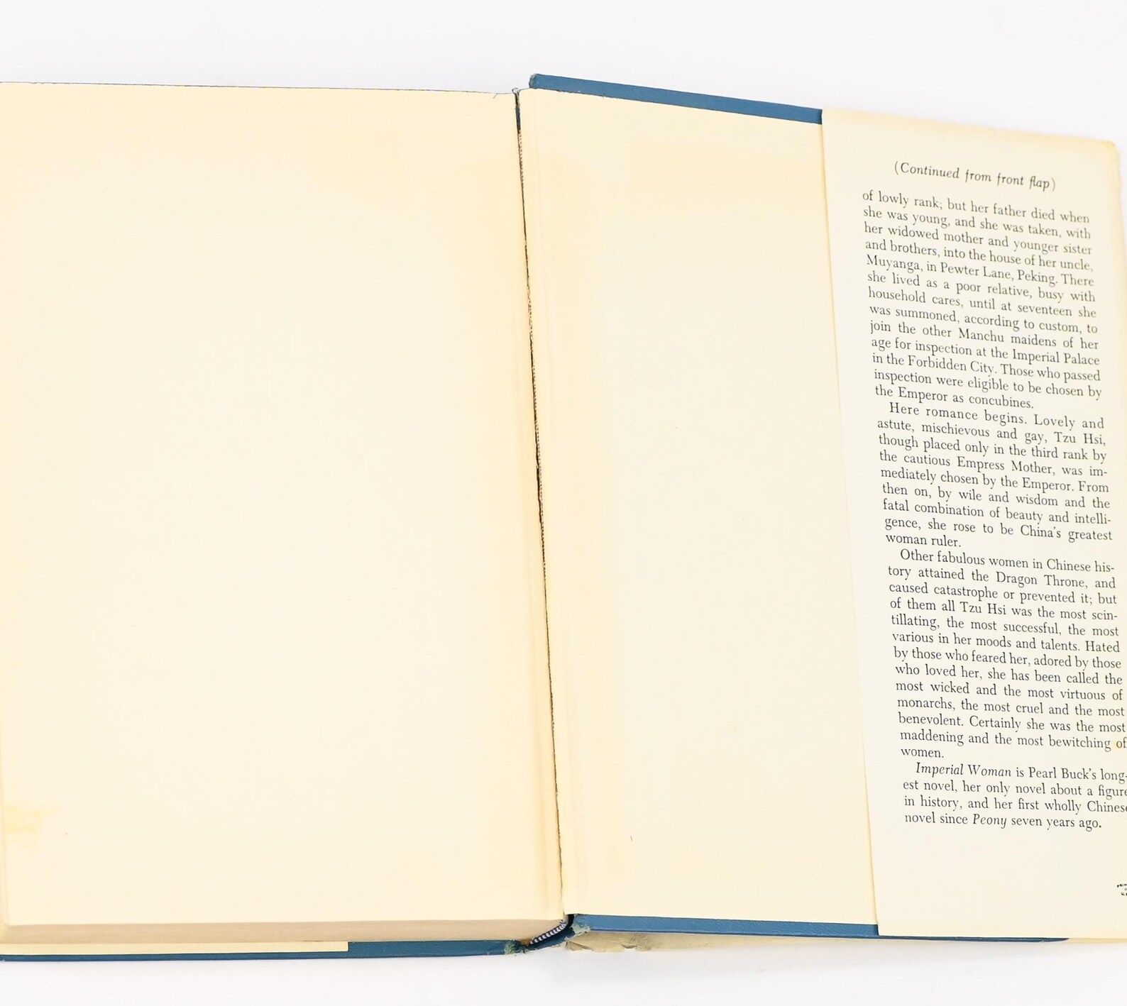 1956 Book Club Edition - IMPERIAL WOMAN - Pearl S. Buck - Hardback Book ...