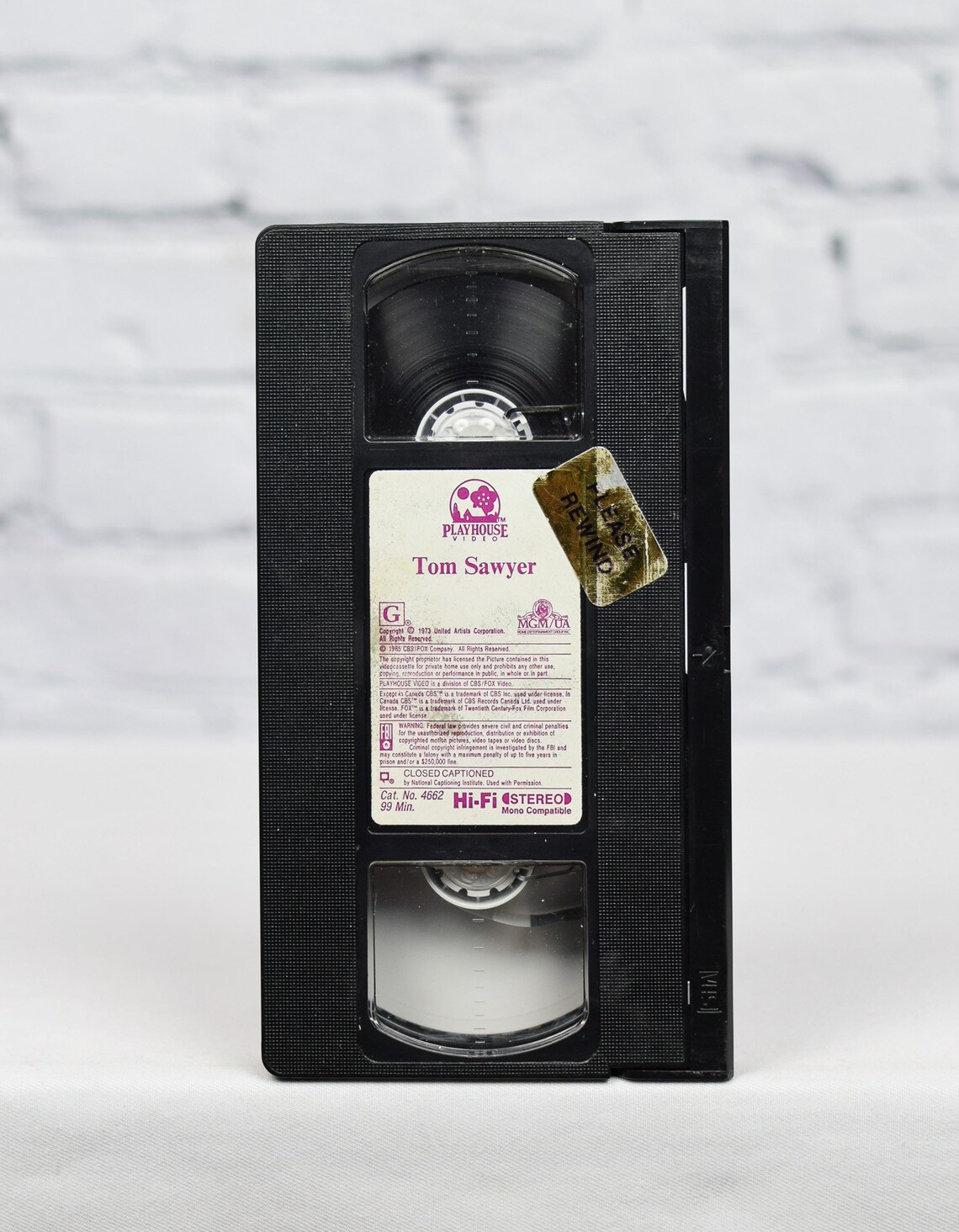 RARE Tom Sawyer A Musical Adaptation 1985 Playhouse Video VHS - Etsy