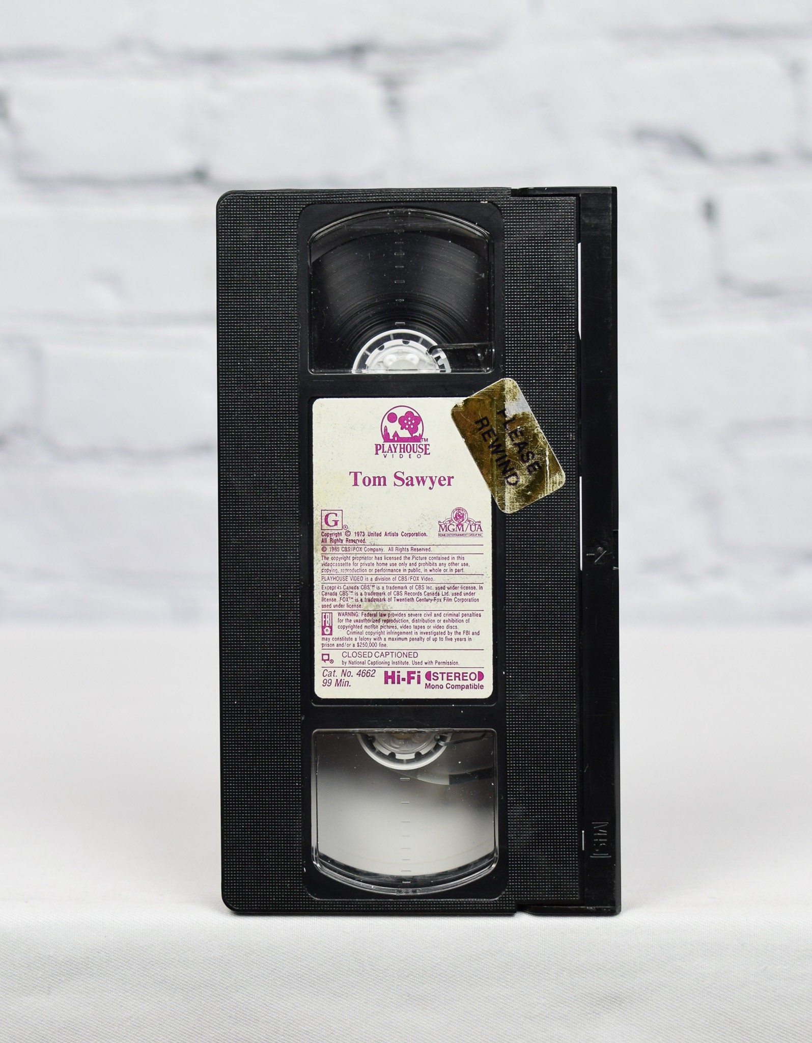 RARE Tom Sawyer A Musical Adaptation 1985 Playhouse Video VHS - Etsy