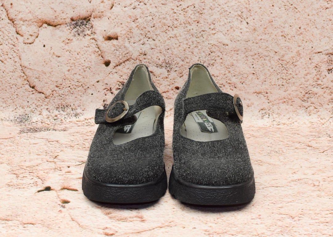Vintage Women's Grey Suede FLORENS Mary Jane ITALY MADE Pumps - 33 - Etsy