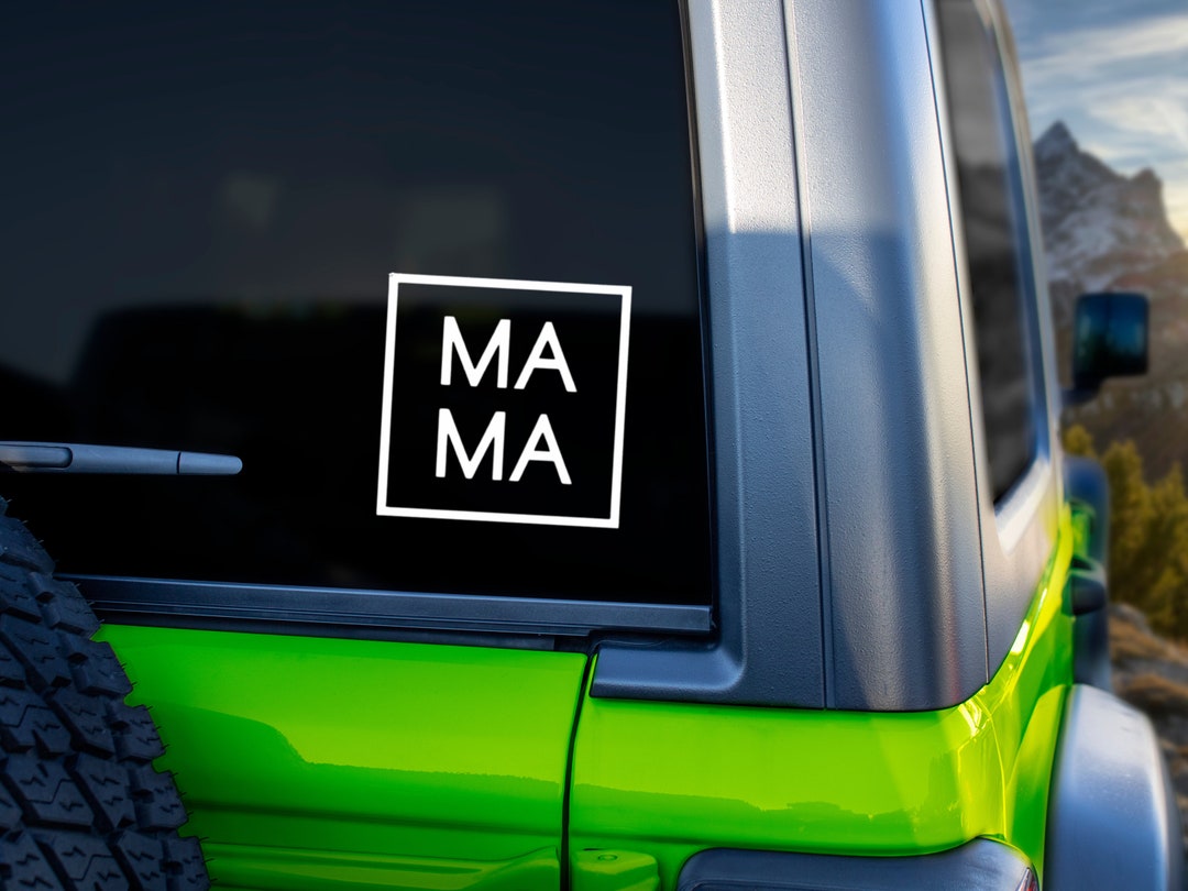 MAMA Decal Mom Mom Decal Mama Decal Car Decal Vinyl Decal Mommy Mum ...