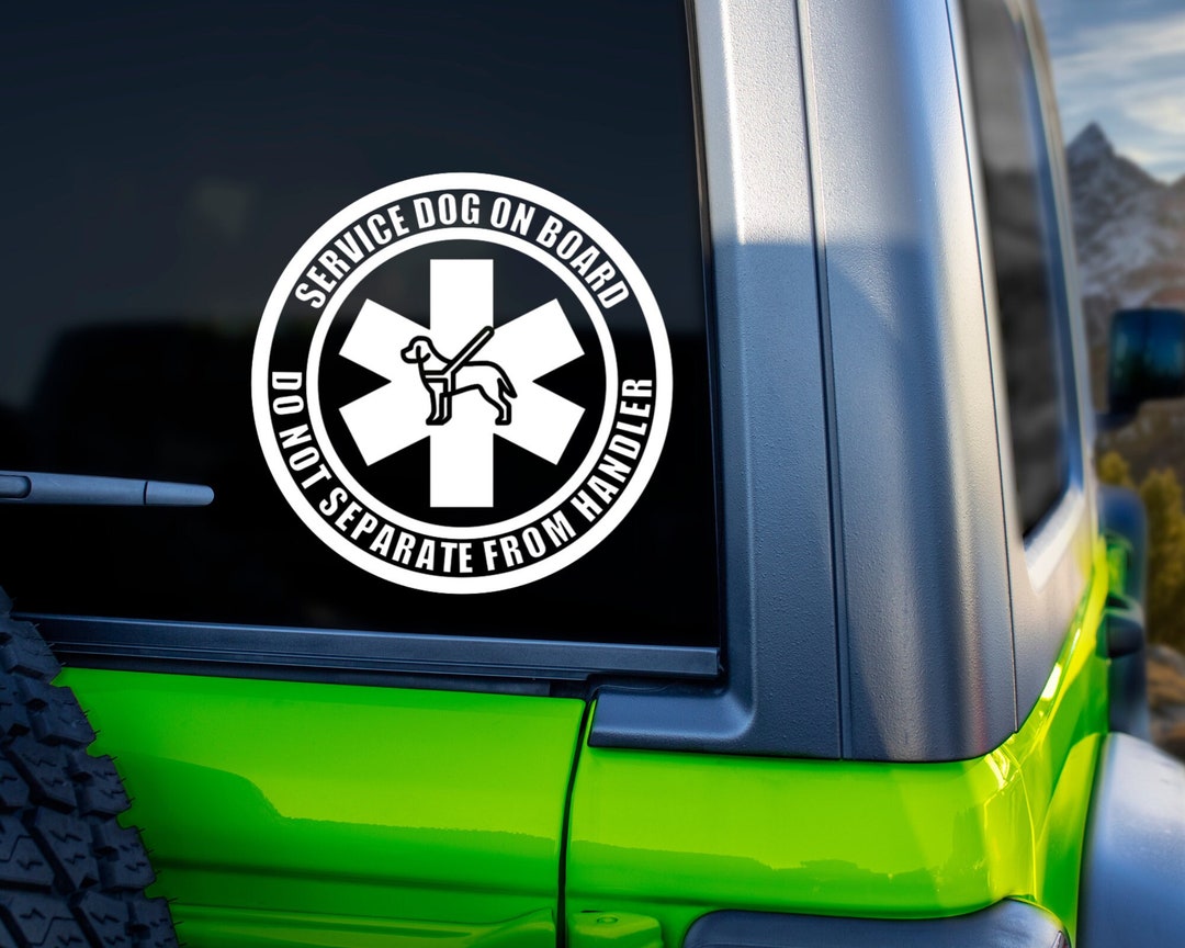 Service Dog Decal | Service Dog on Board | Service Dog Car Sticker ...