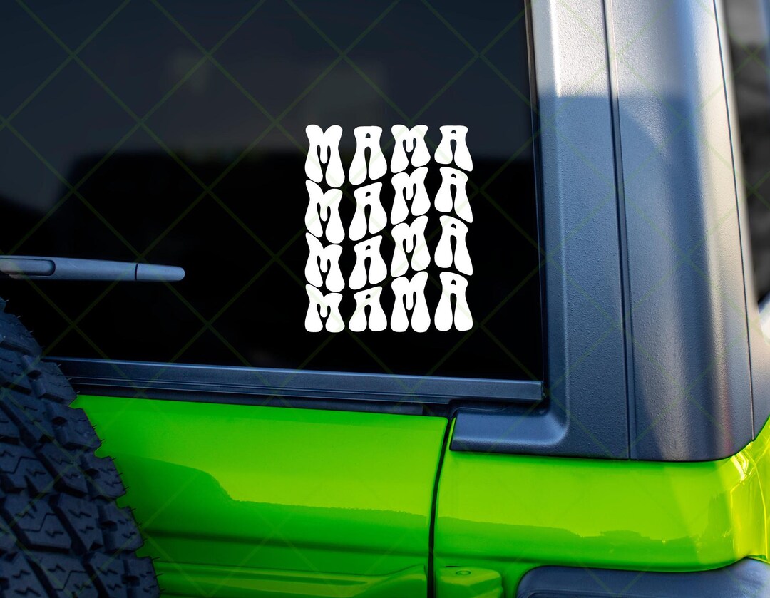 MAMA Decal Mom Mom Decal Mama Decal Car Decal Vinyl Decal Mommy Mum ...