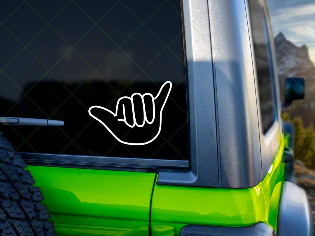 Shaka | Shaka Decal | Shaka Sticker | Shaka Sign Decal | Car Decal ...