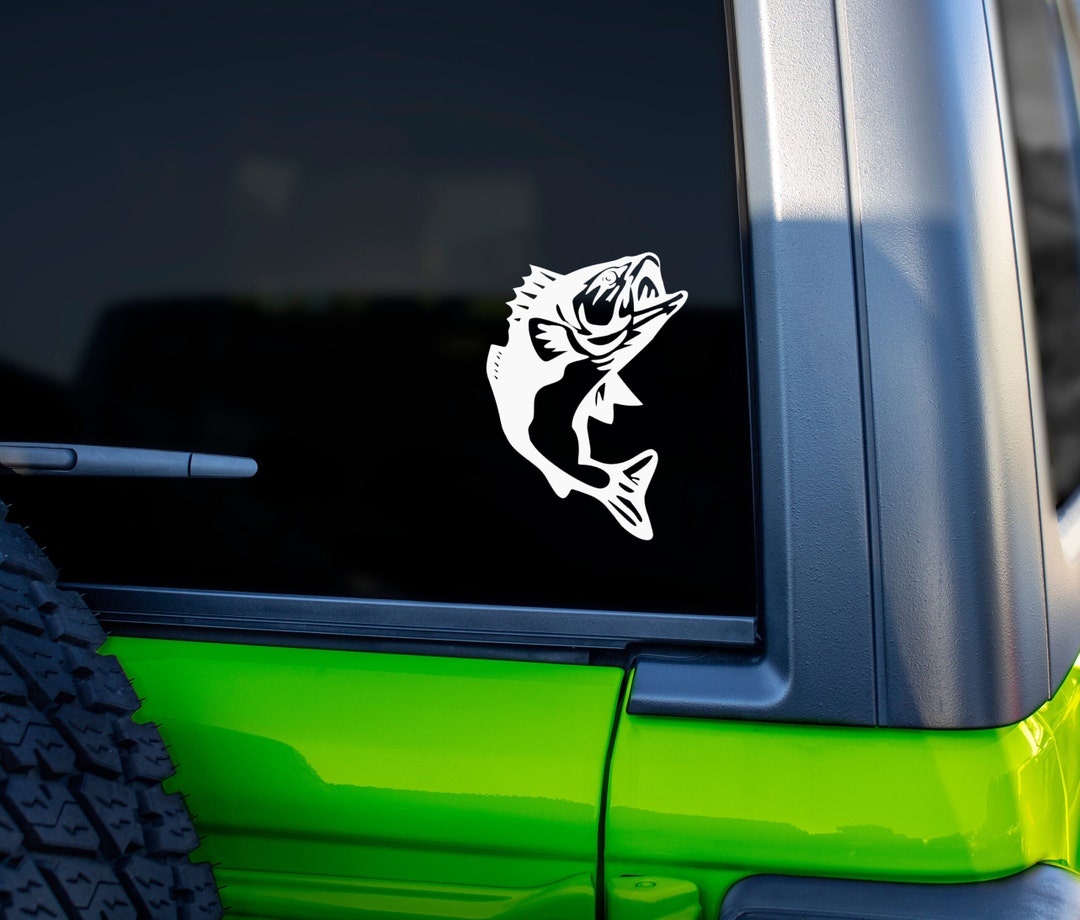 Bass | Fisher Decal | Bass Decal | Vinyl Decal | Fish Decal | Bass ...