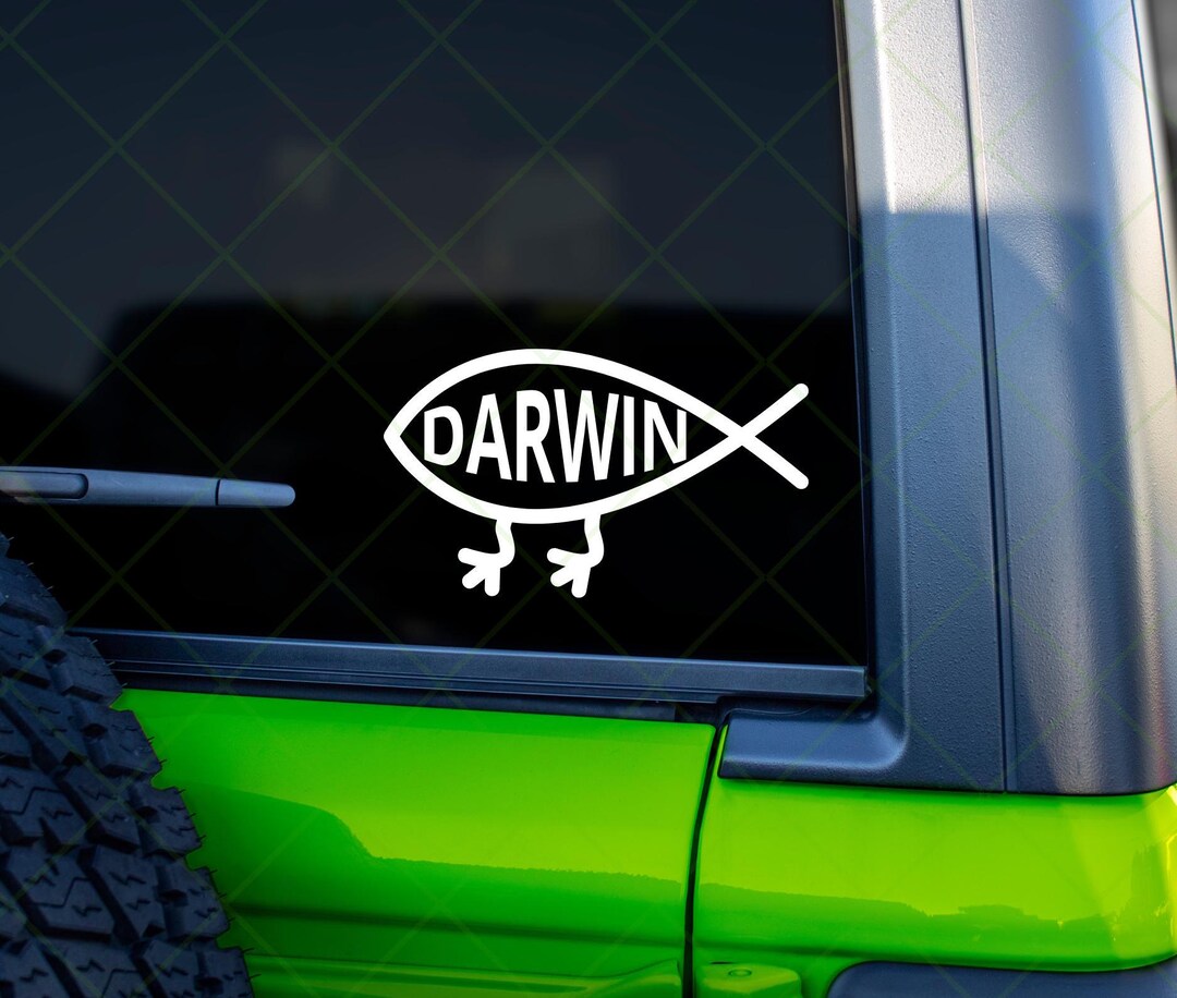 Darwin Ichthys | Darwin Ichthus | Non-religious Decal | Vinyl Decal ...