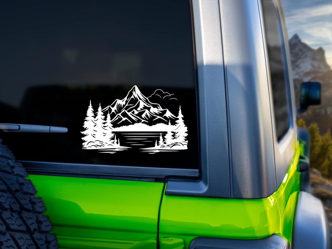 Hiking Decal | Outdoors Decal | Mountain Decal | Outdoorsman | Car ...