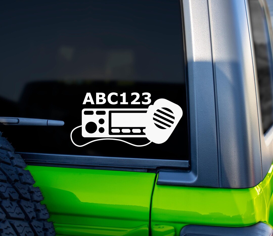 Amateur Radio Decal Ham Radio Decal Two Way Radio Vinyl Radio Decal ...