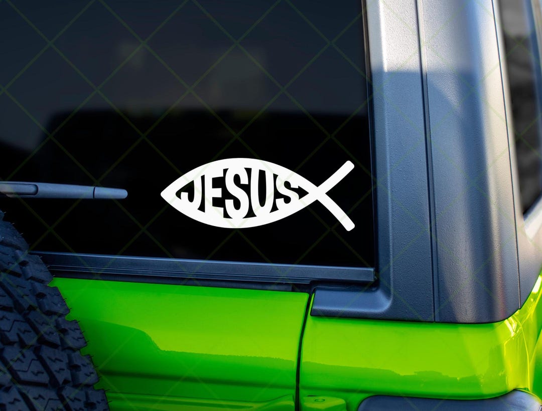 Ichthys | Ichthus | Religious Car Decal | Vinyl Decal | Jesus Fish ...