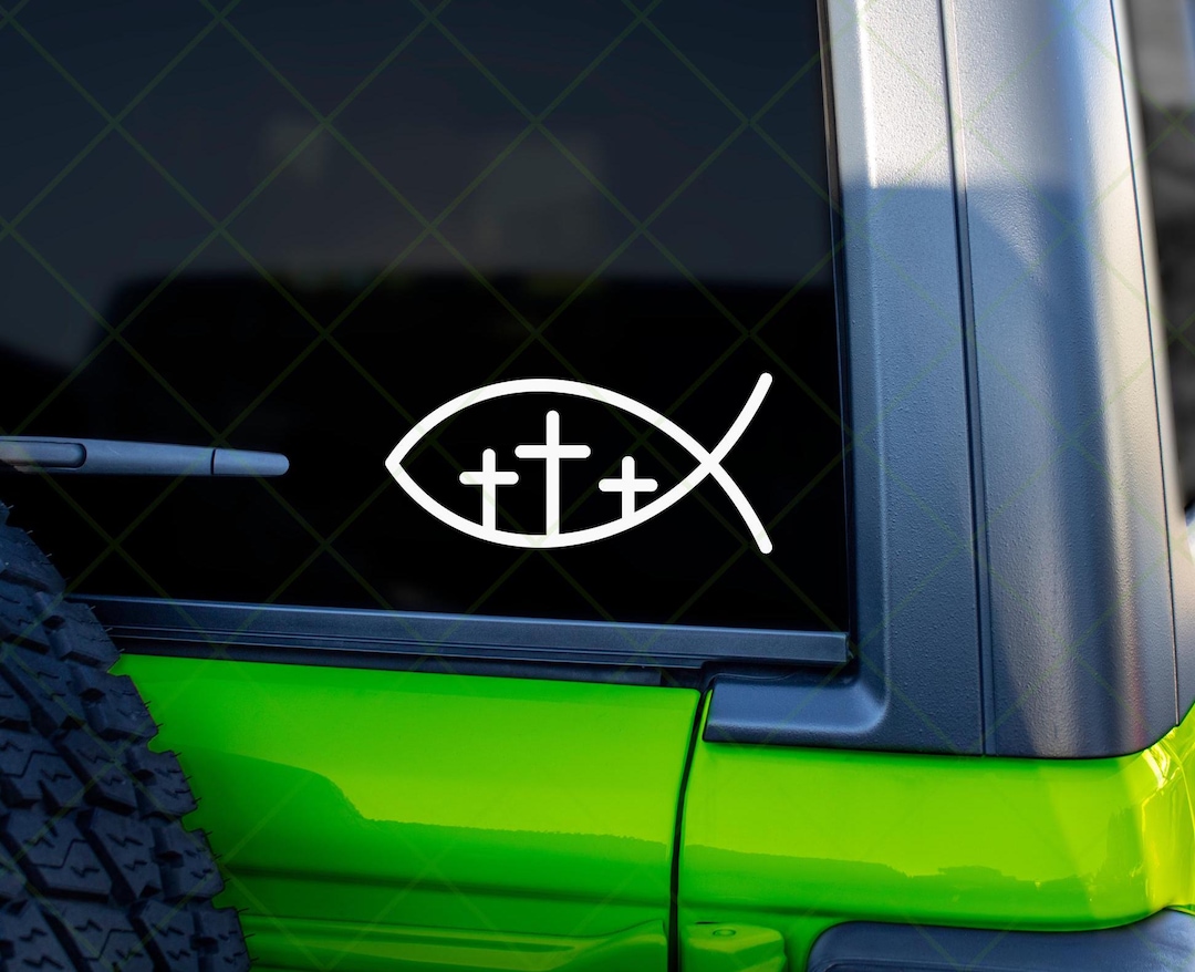 Ichthys | Ichthus | Religious Car Decal | Vinyl Decal | Jesus Fish ...