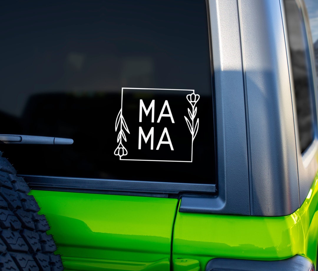 MAMA Decal Mom Mom Decal Mama Decal Car Decal Vinyl Decal Mommy Mum ...