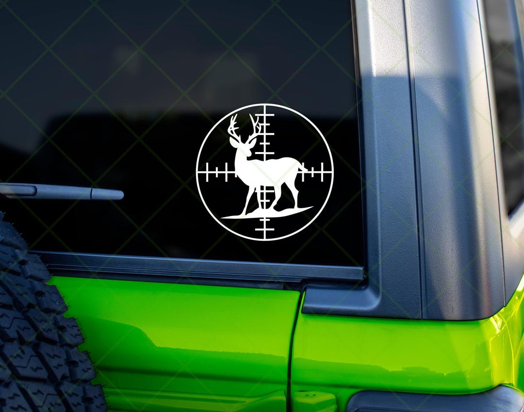Deer Hunter Buck Hunter Hunter Decal Hunter Car Decal Vinyl Decal Deer ...