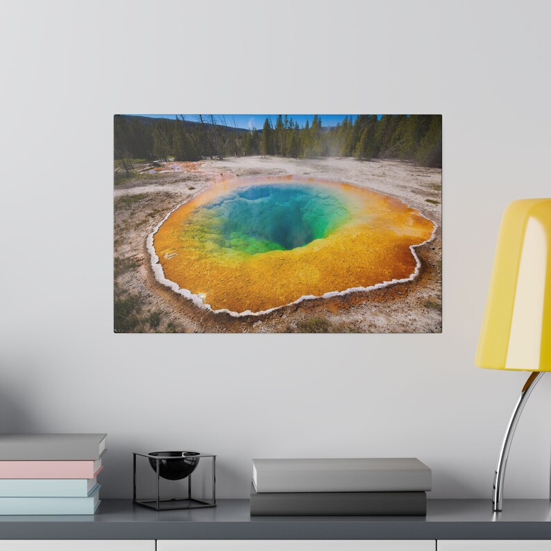 Yellowstone Canvas | Yellowstone Photo | Morning Glory Pool ...