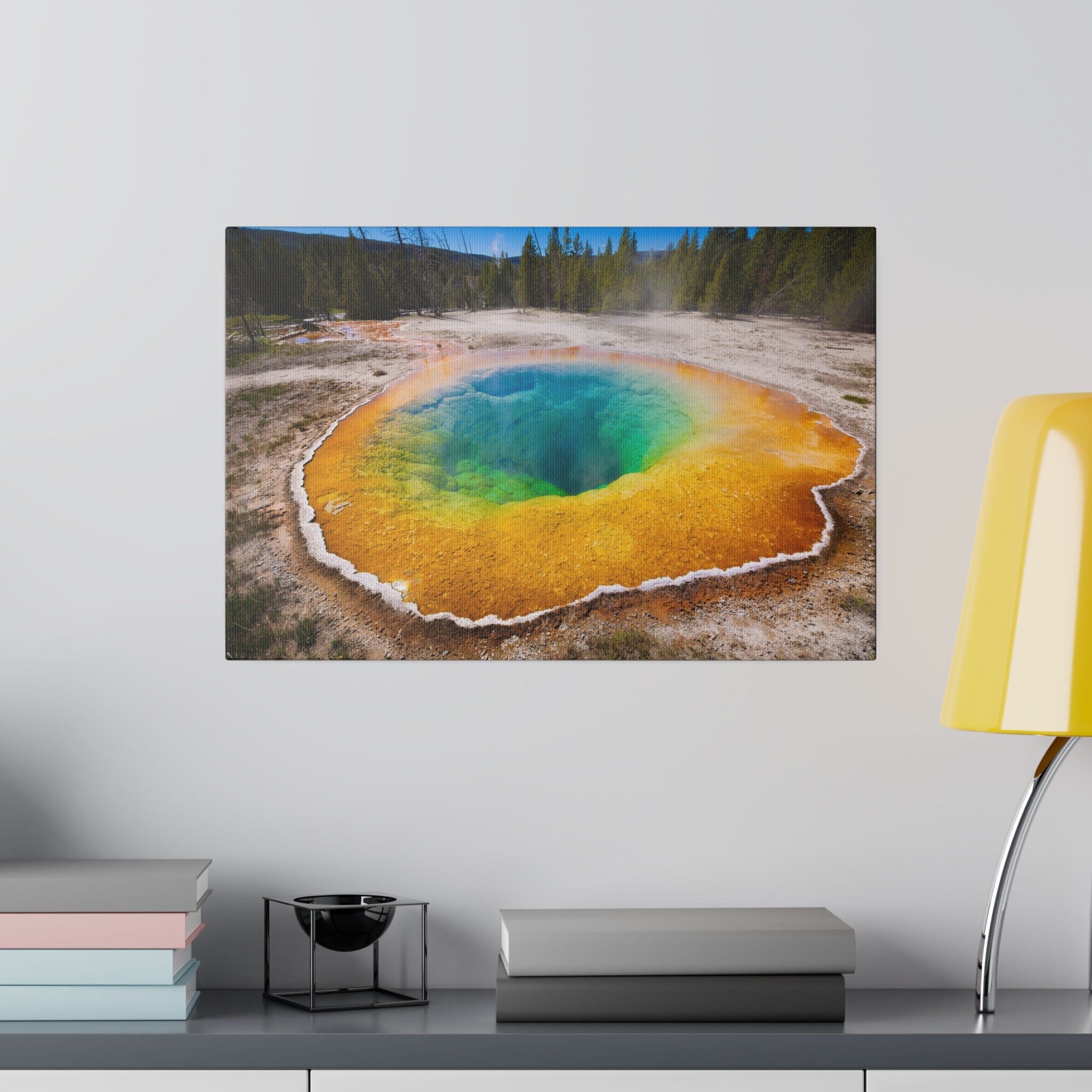 Yellowstone Canvas | Yellowstone Photo | Morning Glory Pool ...