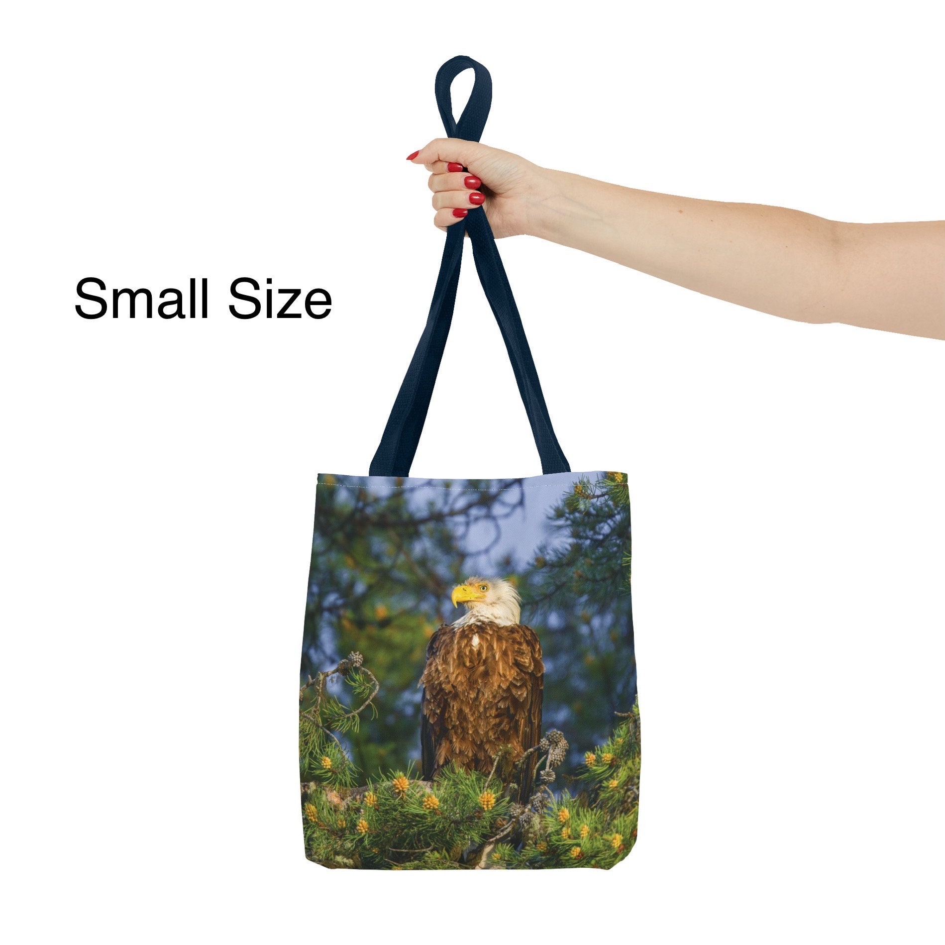 Eagle Tote Bag, Wildlife Art, Bald Eagle Print, All Over Print Bag ...