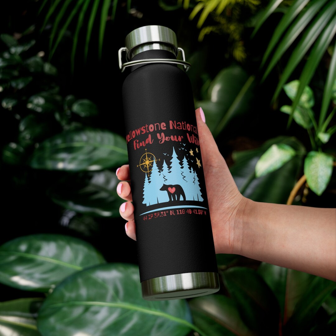 Yellowstone Water Bottle, Insulated Water Bottle, National Parks Water ...