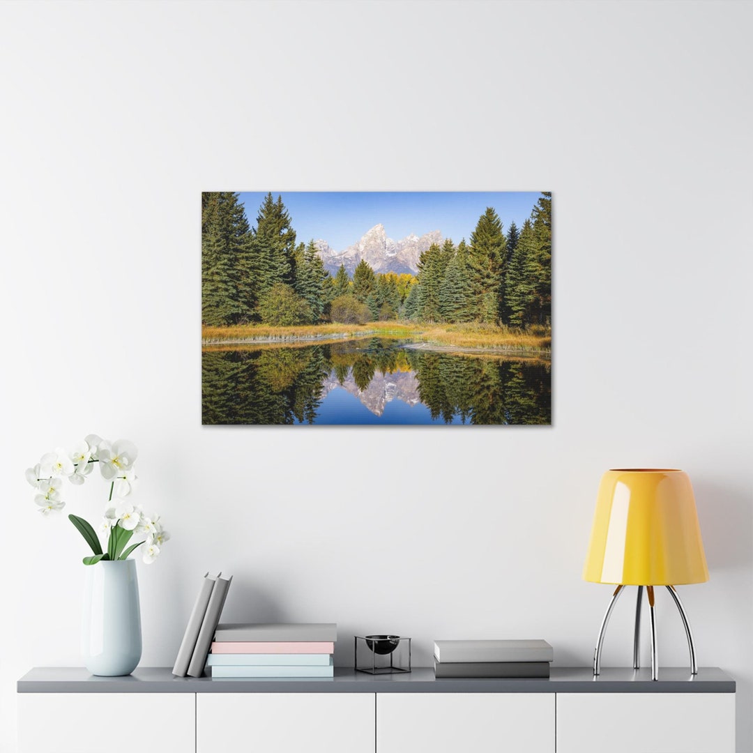 Grand Tetons Canvas Grand Tetons Acrylic National Parks Print Autumn ...