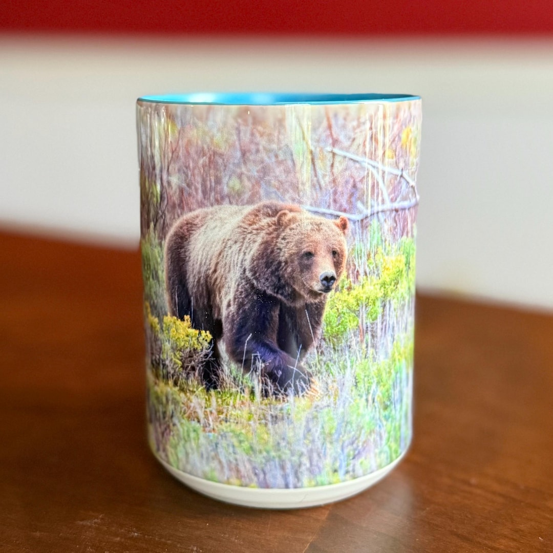 Grizzly 399 | 399 Mug | Grizzly Bear Mug | Photo Mug | 399 Bear Mug ...