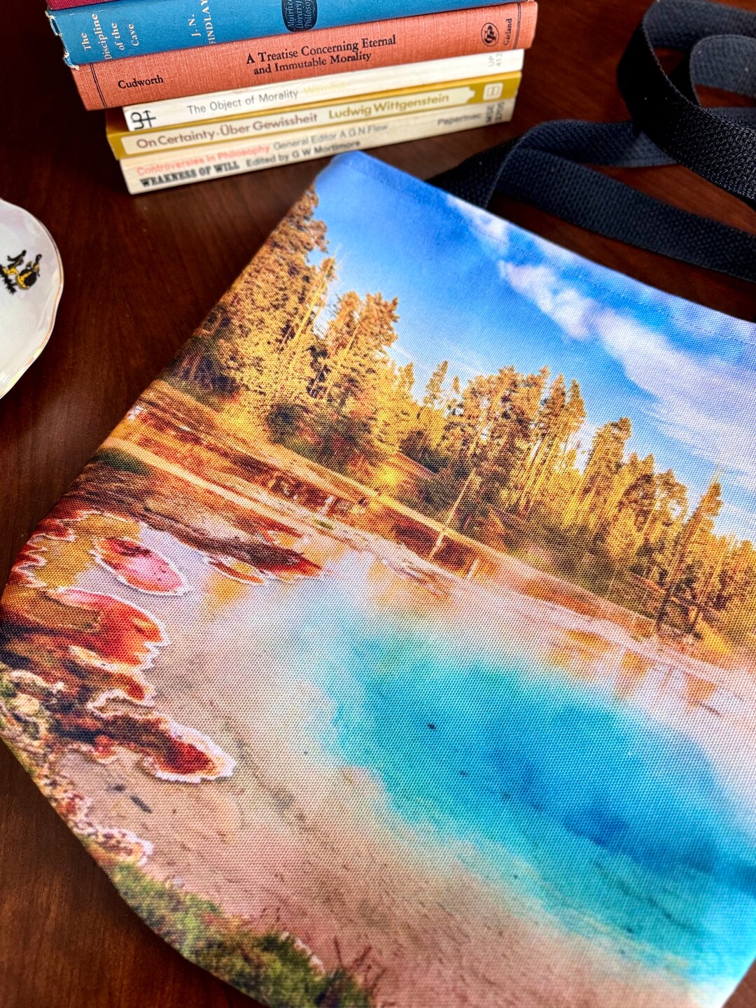 Gift Tote Bag, Hot Springs Yellowstone, Yellowstone Art, National Parks ...