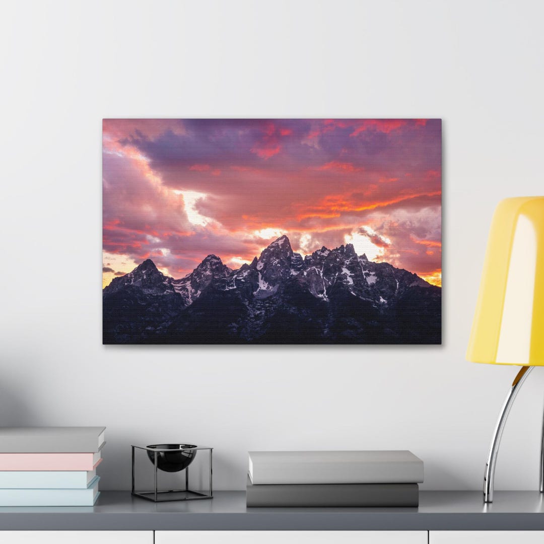 Grand Tetons Canvas | Grand Tetons Acrylic | National Parks Print ...