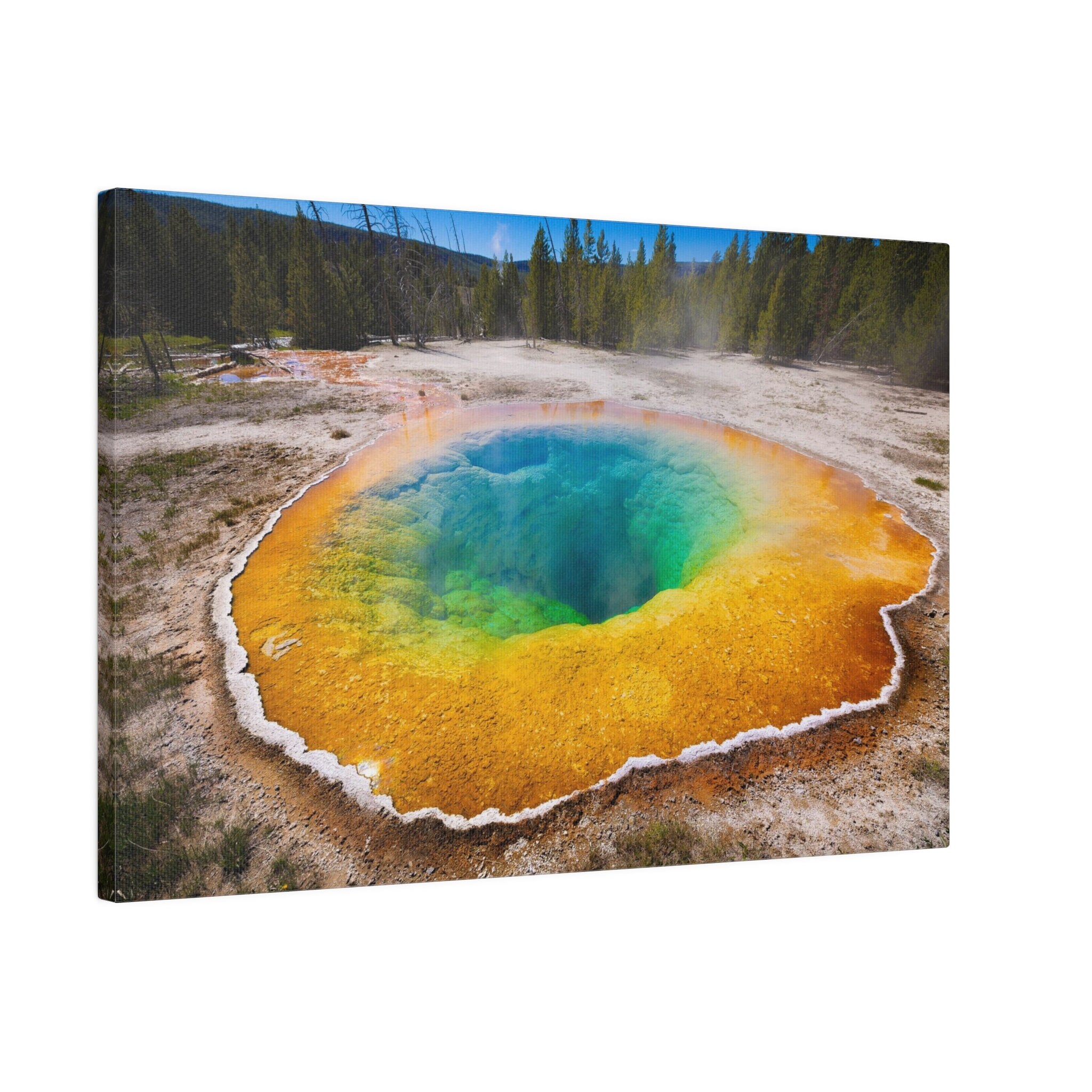 Yellowstone Canvas | Yellowstone Photo | Morning Glory Pool ...