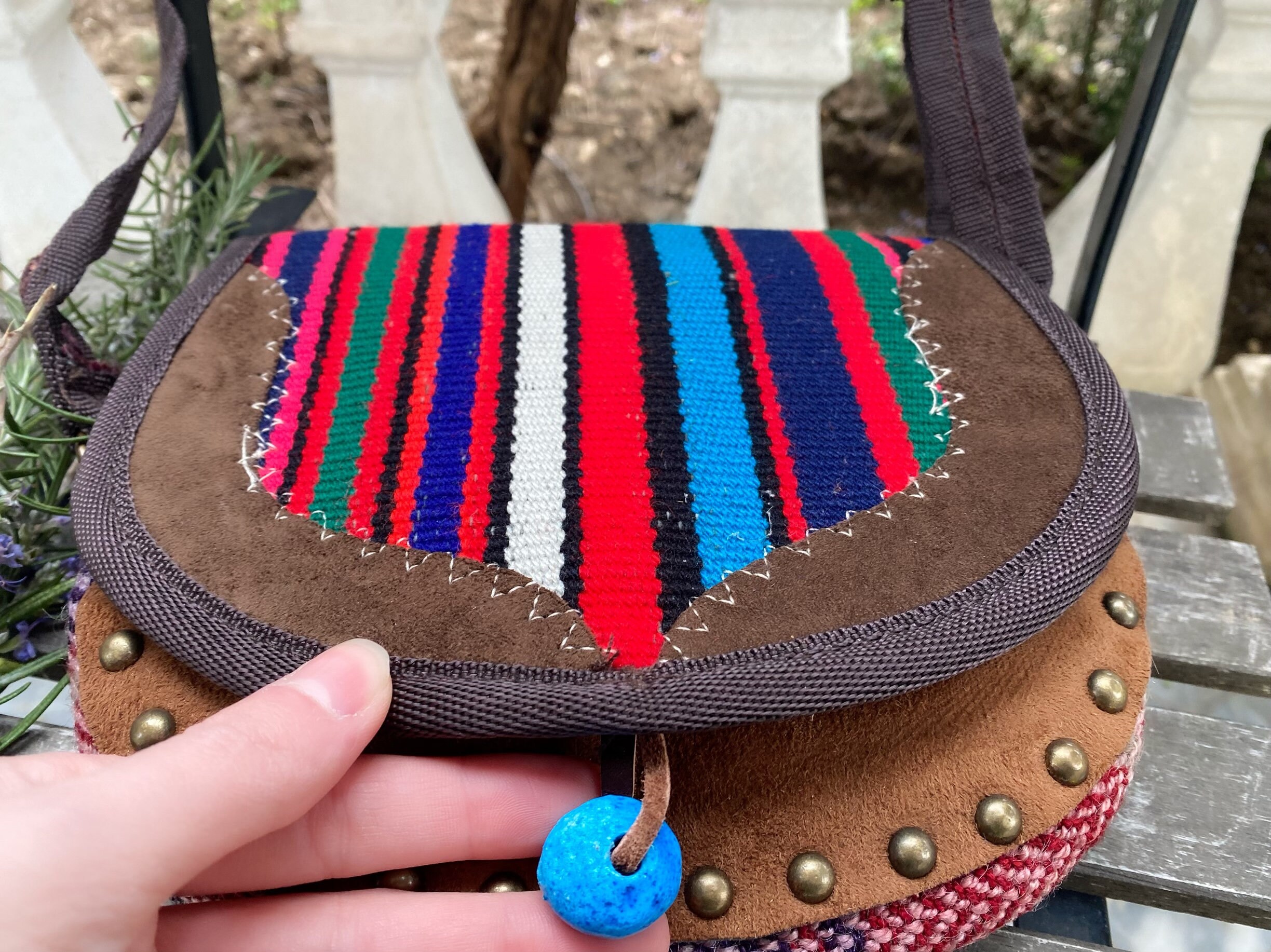Handwoven Rug Bag Pattern Wool Carpet Bag, Designer Tote Kilim Bag ...