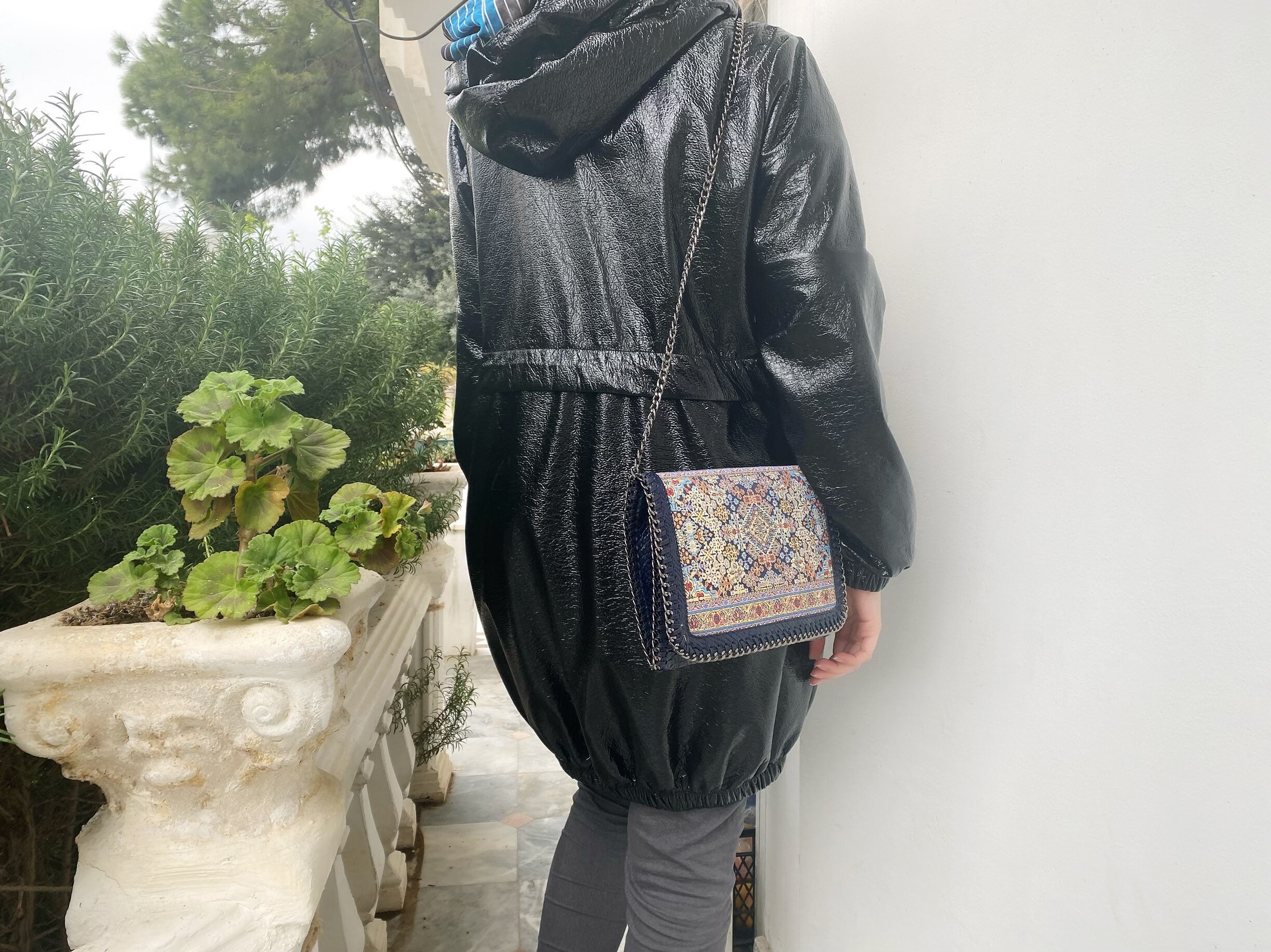 Blue Boho Metalic Fabric Kilim Bag Turkish Kilim Bag - Etsy