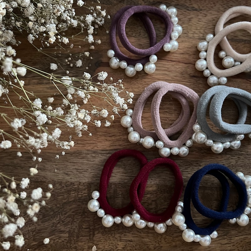 Pearl Scrunchie - Etsy