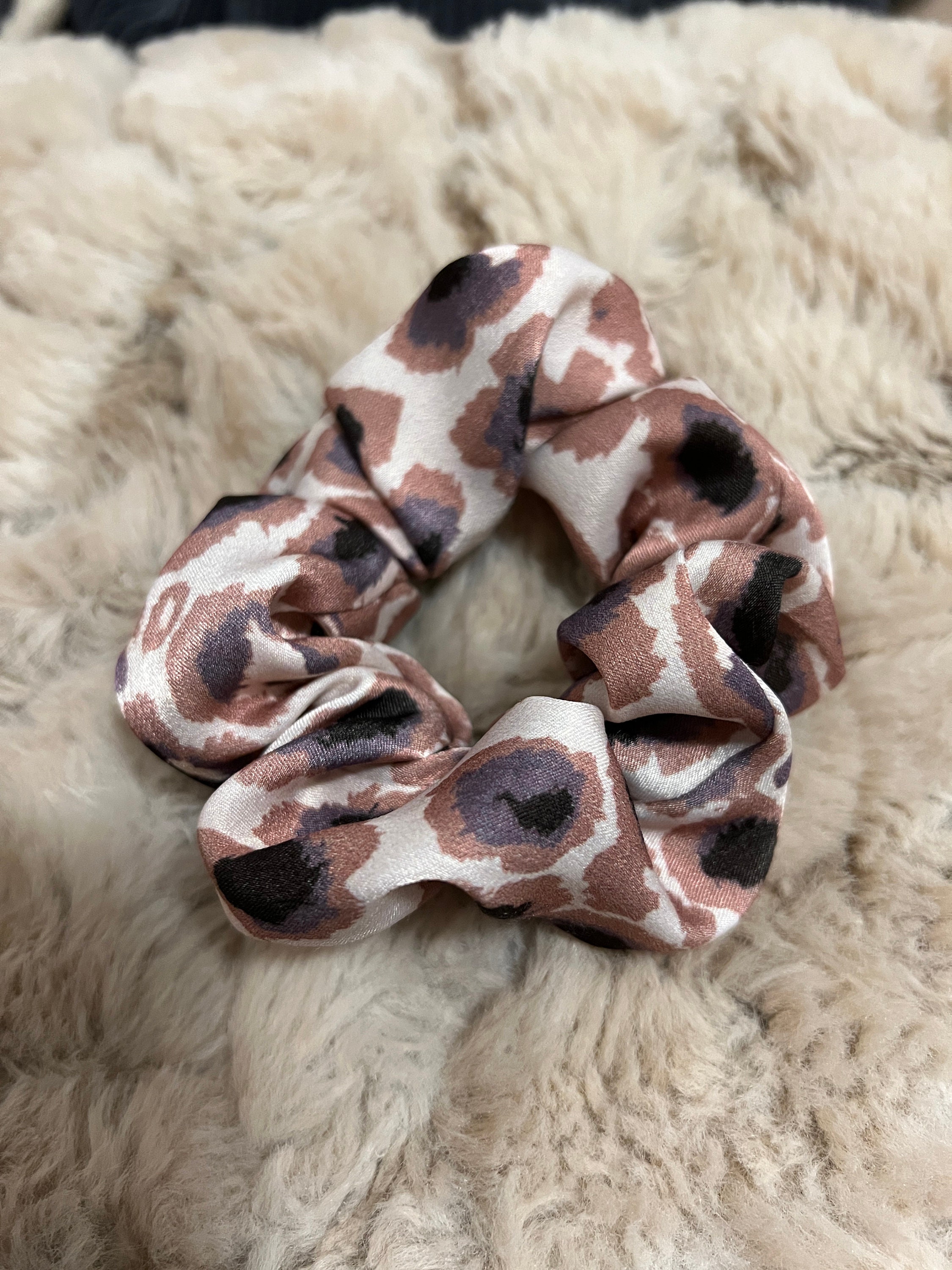 Scrunchie Made of Satin, Animal Print - Etsy