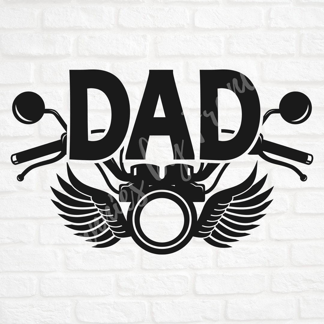 Dad Svg Father Svg Motorcycle Dad Svg Father's Day Svg - Etsy UK
