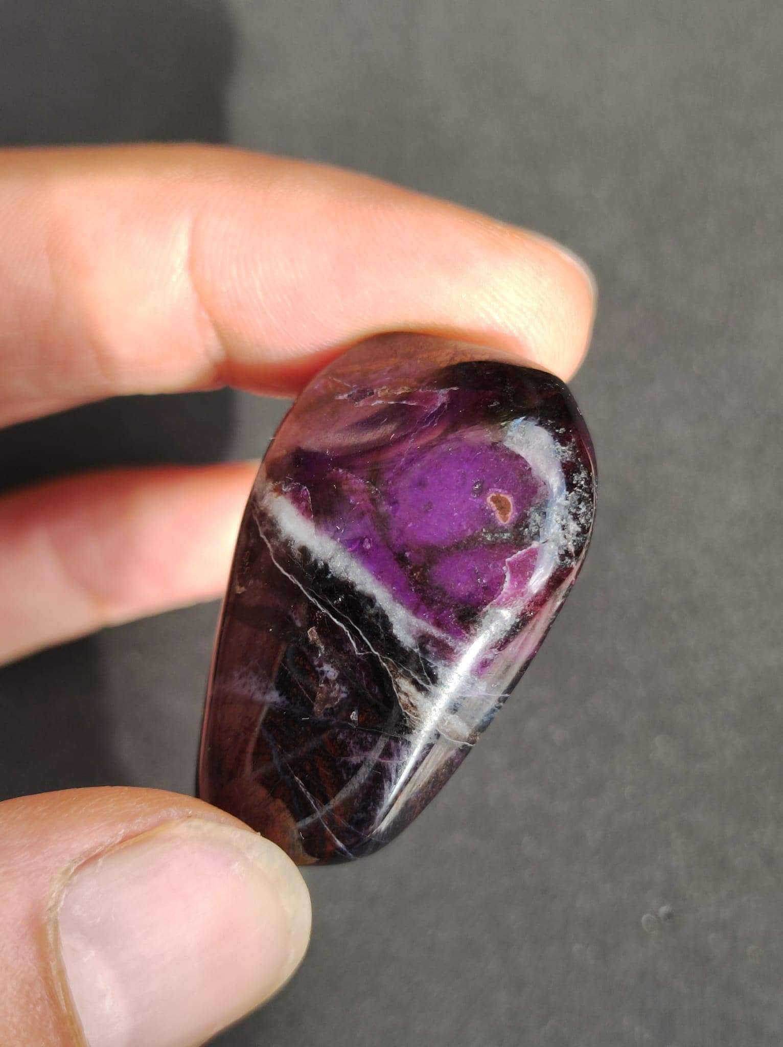 AAA Sugilite Sugilite Tumbled Purple Gemstone 100% Genuine Energy ...