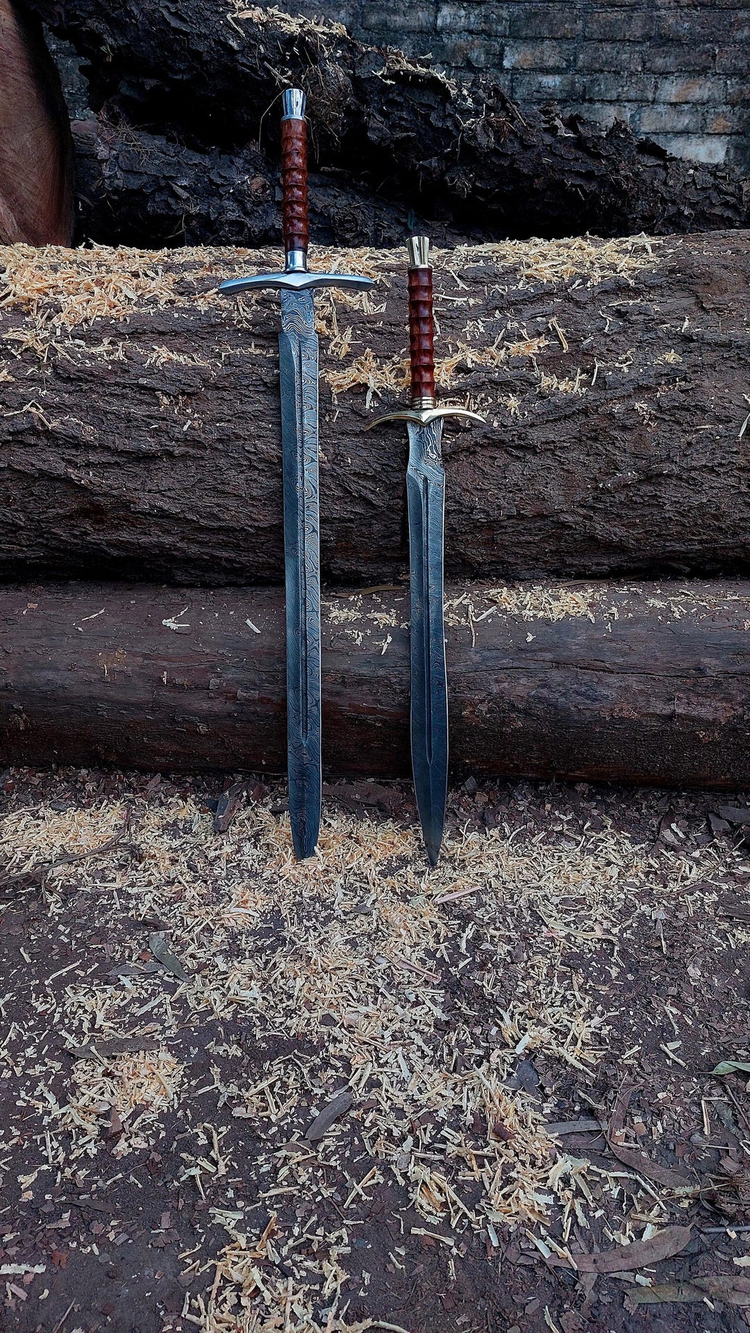 Viking Sword Damascus Steel, Handmade Unique Norse Sword, Collector's ...